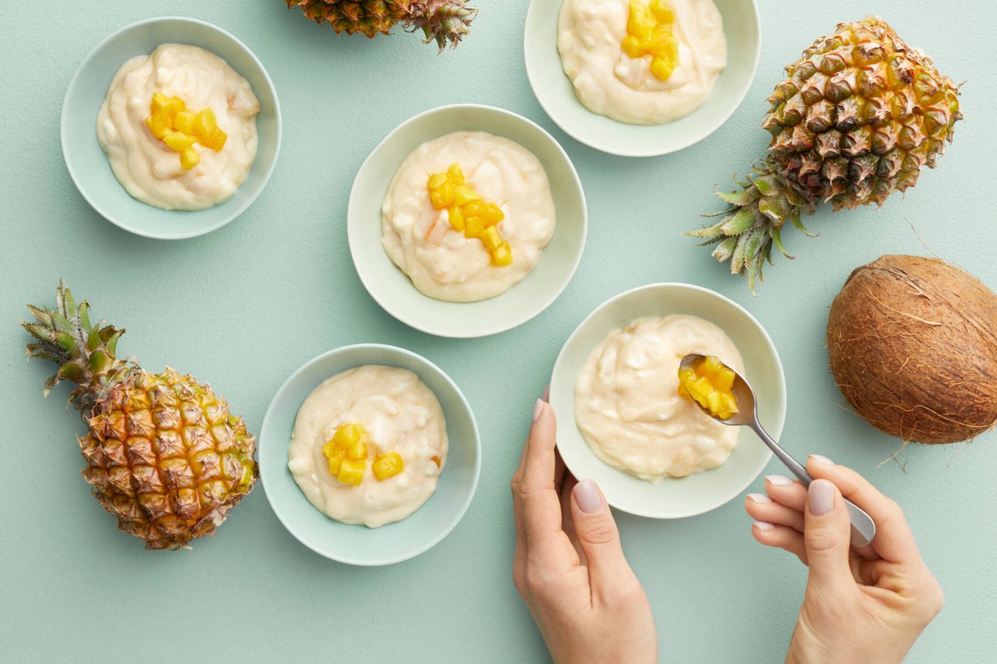 Hedelmäinen kookosvanukas - Valio Aimo