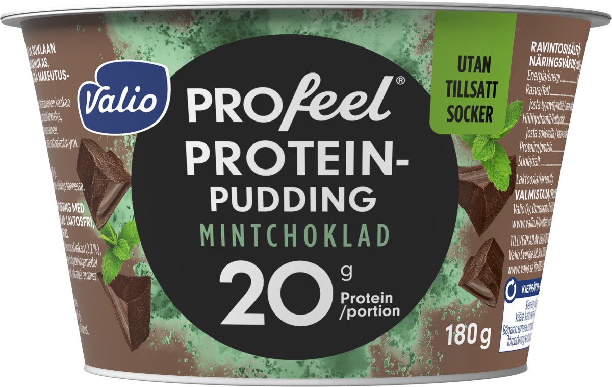 Valio lanserar PROfeel® proteinpudding mintchoklad - Valio Sverige
