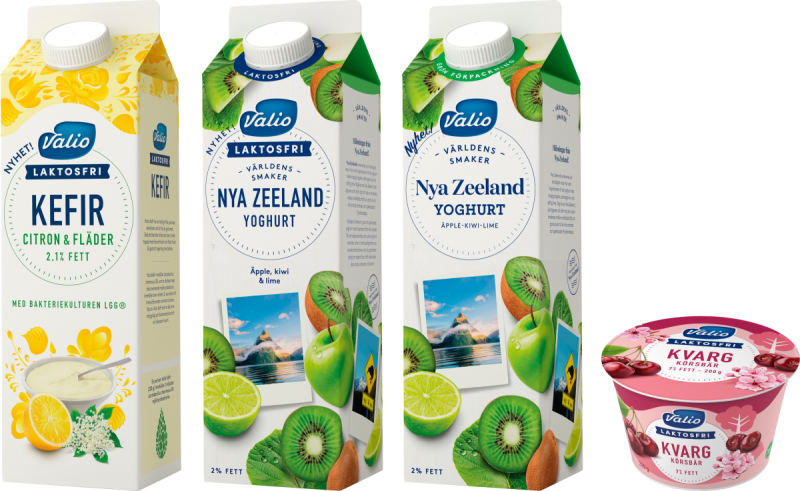 Valio lanserar nya smaker inom yoghurt, Kefir och kvarg - Valio Sverige